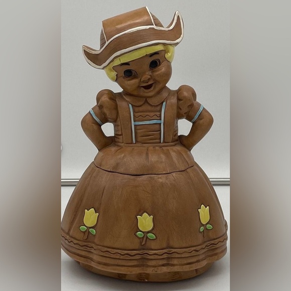 Vintage | Kitchen | Twin Winton Dutch Girl Cookie Jarmid Century Cookie ...